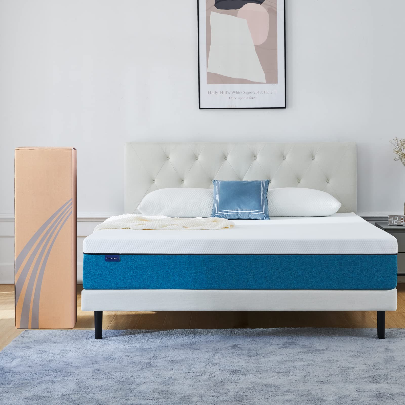 IYEE NATURE Full Mattress 8 inch Memory Foam Mattresses Bed mattress-in-a-Box/Full Size Mattress