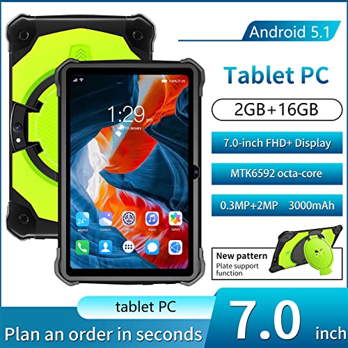 Tablet Laptop for Kids Adult, 16GB Android Tablet with 1080P HD Screen, WiFi Bluetooth Game Video Learning Tablet with SIM Card Communication Function