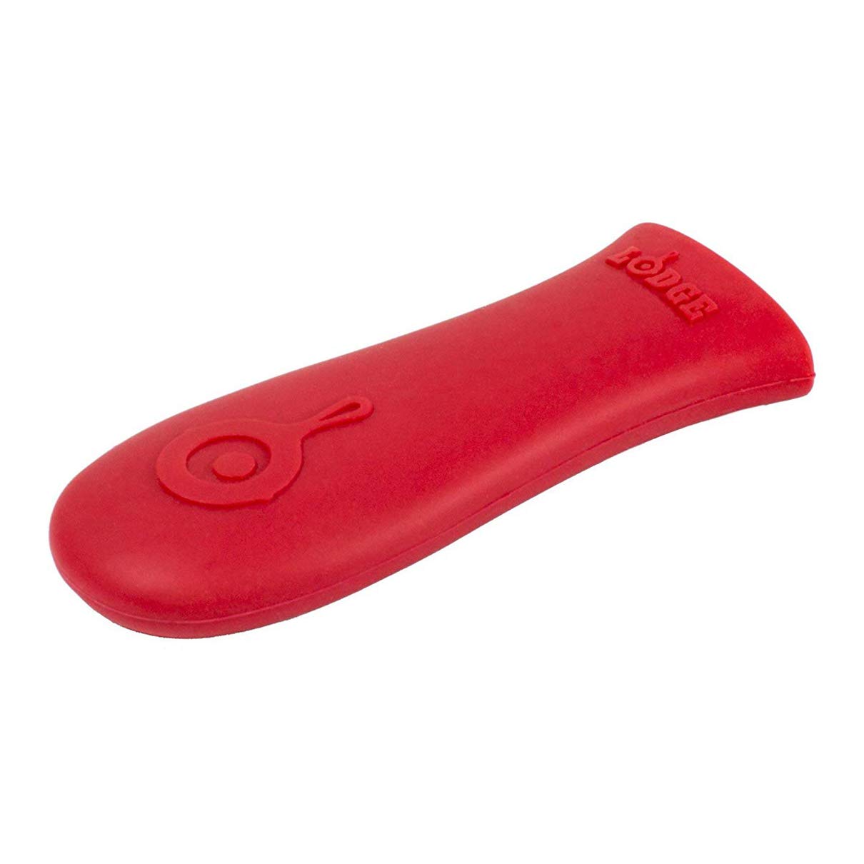 Lodge Silicone Hot Handle Holder - Red Heat Protecting Silicone Handle for Lodge Cast Iron Skillets with Keyhole Handle & ASAHH41 Silicone Assist Handle Holder, Red
