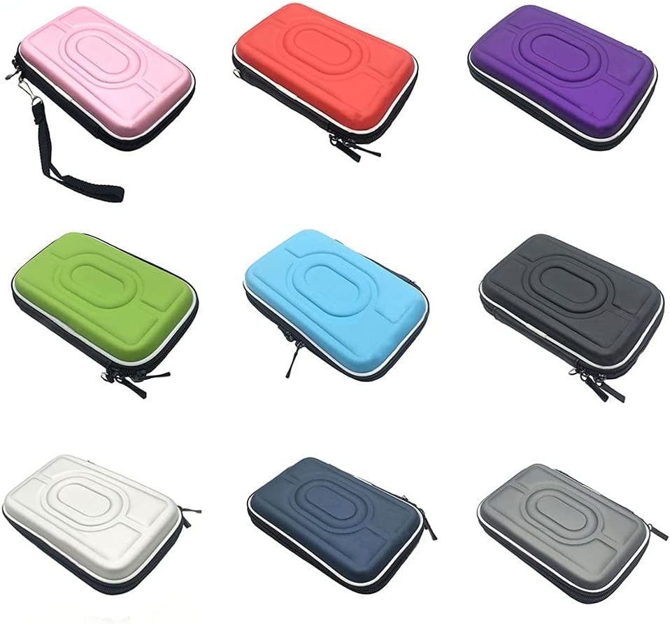 Rymfry Hard Case Travel Carrying Bag Protector Colorful Replacement for 3DS NDSi NDSL for Gameboy GBA GBC (Dark Blue)