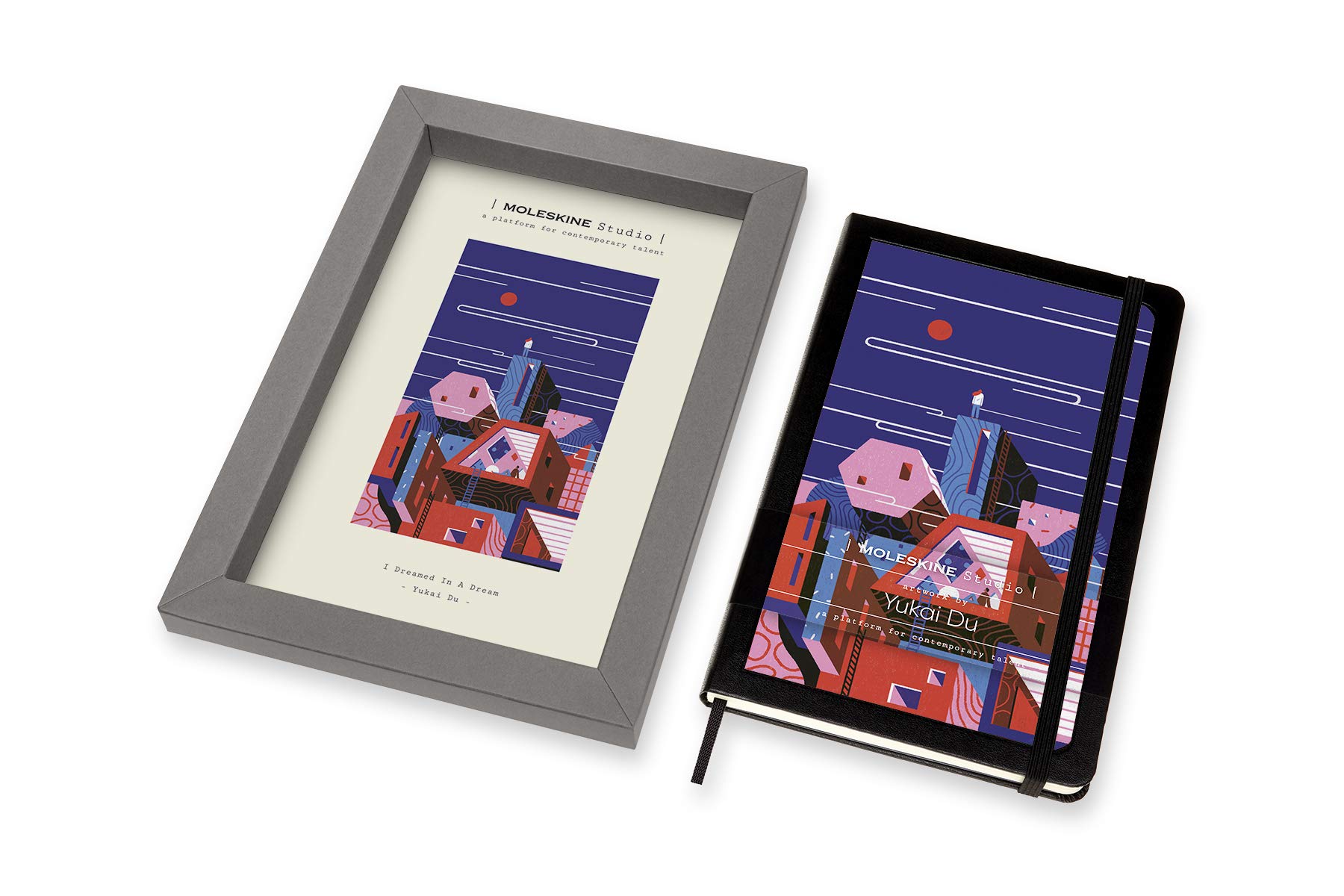 Moleskine Limited Edition Studio Collection Notebook, Hard Cover, Large (5" x 8.25"), Plain/Blank, Yukai Du, 240 Pages