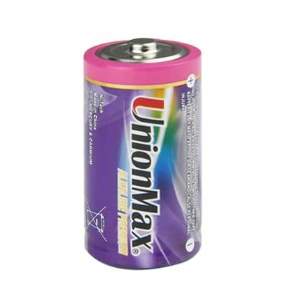 UnionMax D Batteries, 6 Count Pack, D Battery with Long-Lasting Power, All-Purpose Alkaline D Battery for Household and Office Devices