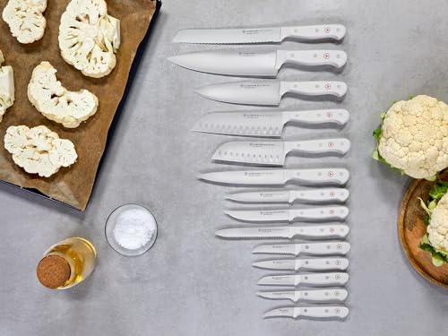 WÜSTHOF Gourmet White 5" Serrated Utility Knife