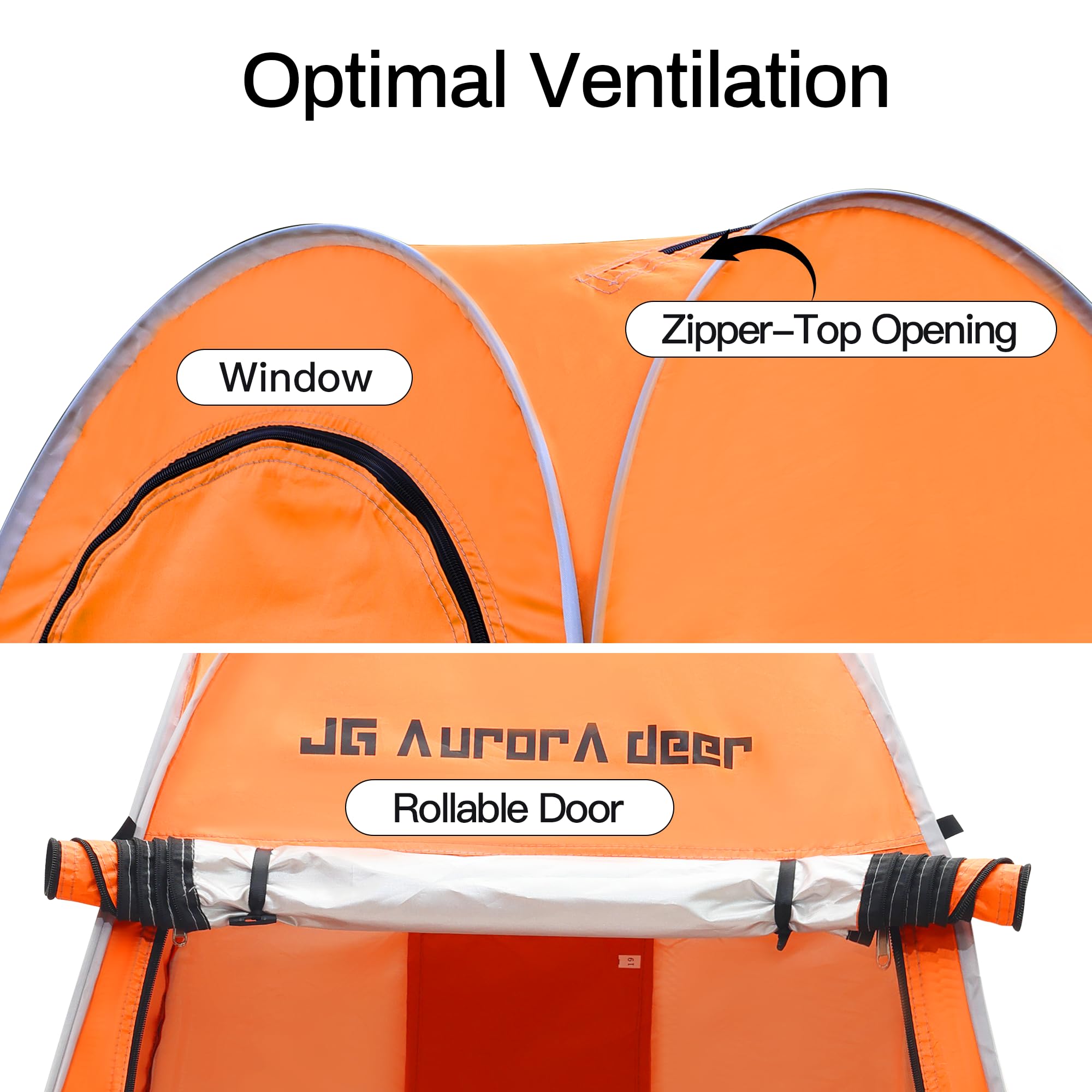 JG AURORA DEER Pop Up Waterproof Portable Lightweight Tent, Suitable for Camping, Hiking, Fishing, Beach