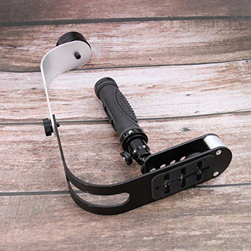 Lurrose Camera Stabilizer Handheld Action Camera Holder Low Position Shooting Detachable Phone Holder for Vlog DV Video Photography Filmmaker
