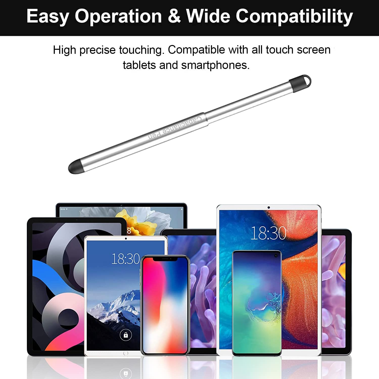 LIULANZ Stylus Pens with Pen Slot for Touch Screens, High Precision Capacitive Universal Stylus for iPad iPhone Tablets Samsung Galaxy All Touch Screen Devices (Purple)