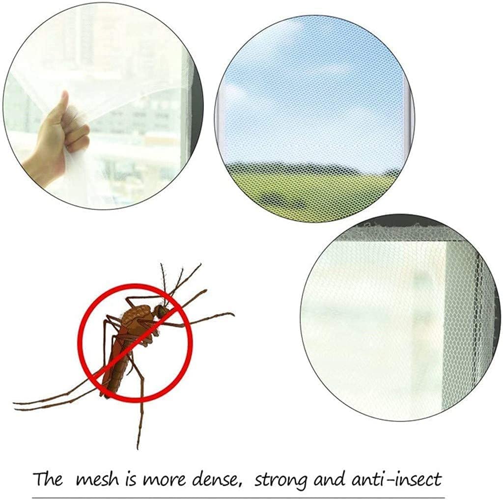 SJHmoo Mosquito Net Cloth Fabric, DIY Insect Pest Barrier Mesh Nets for Porch/Outdoor/Bed/Wedding, Grey 60x120in