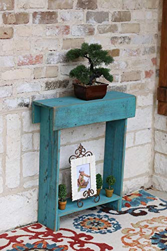 Turquoise Skinny Wall Table
