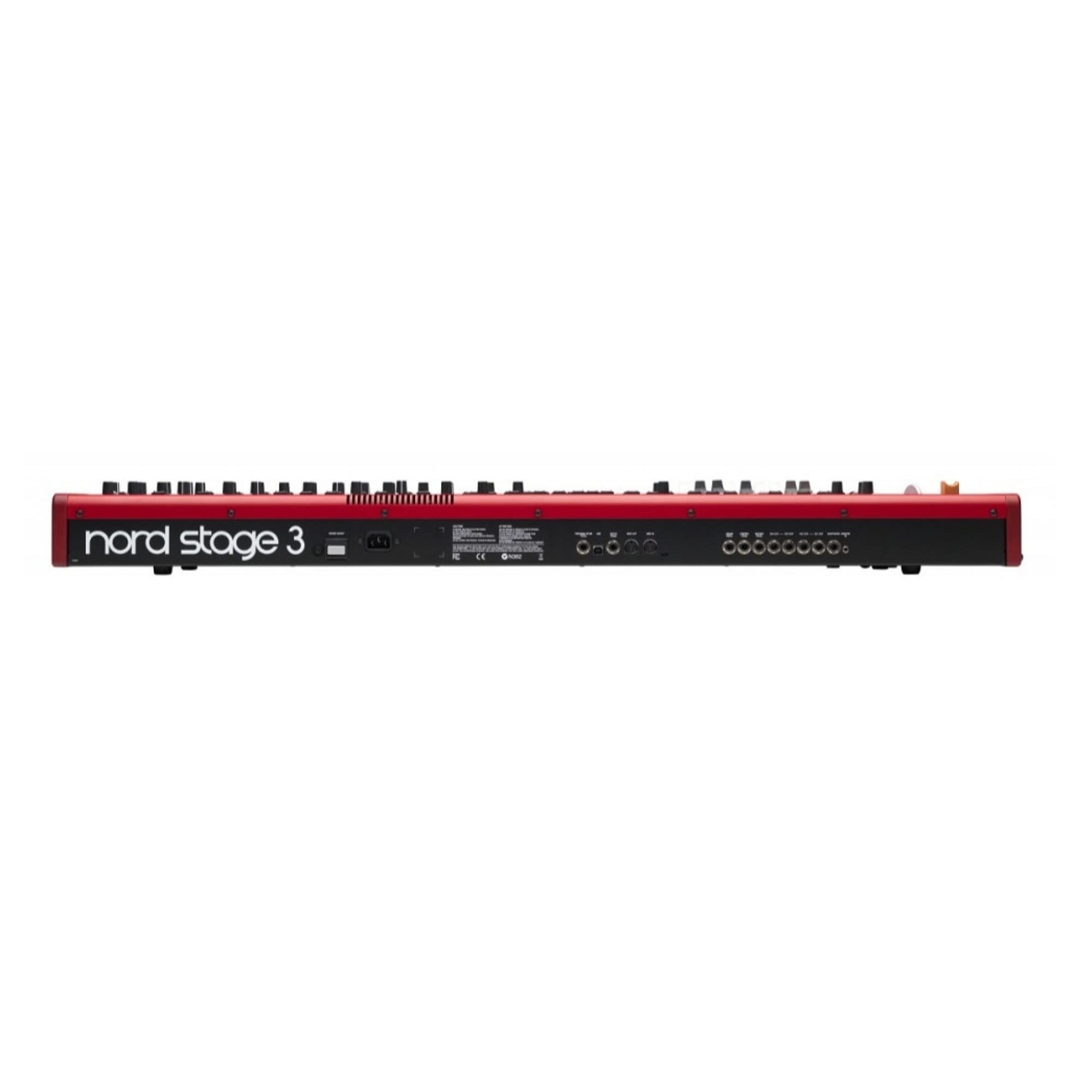 Nord Stage 3 Compact 73-Key Digital Piano with Semi-Weighted Keybed Bundle with Nord Soft Case, Dust Cover, and 1/4-Inch TRS Cables (4 Items)