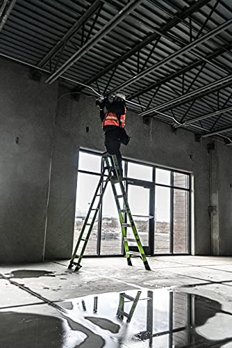 Little Giant Ladder Systems 13908-071 King Kombo 3-in-1 Ladder, 8 Ft, Green
