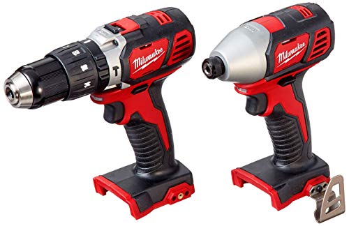Milwaukee 2695-24 M18 18V Cordless Power Tool Combo Kit with Hammer Drill, Impact Driver, Reciprocating Saw, and Work Light (2 Batteries, Charger, and Tool Case Included) (Renewed)
