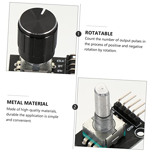 VILLCASE 5 Pcs Module Car Amplifier Reflectors Amp for +Accessories Ky-040 Rotary Encoder Brick Shaft Encoder Keyes Rotary Encoder Square Washer Oval Cake Pan Number Potentiometer to Rotate