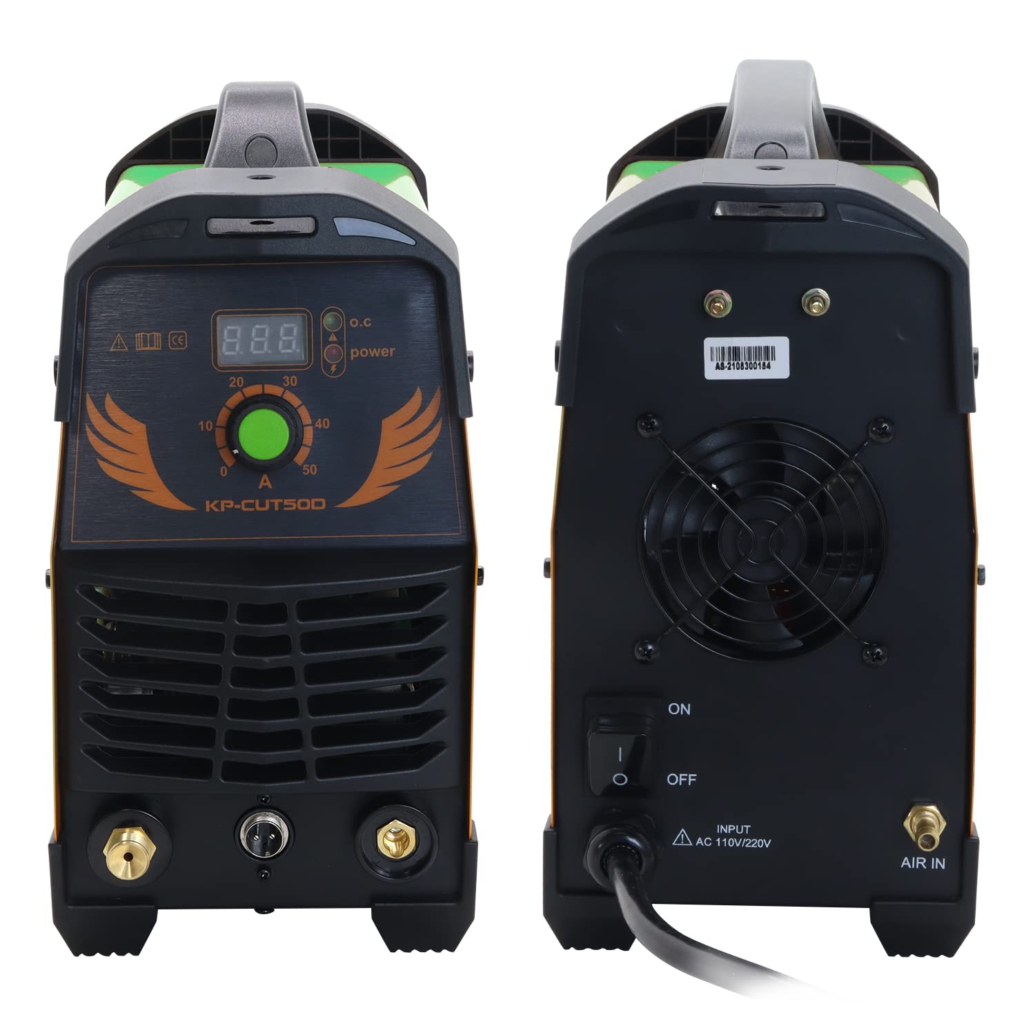 Plasma Cutter 50Amp 110/220V 1/2" Clean Cut 3/4" Max Cut IGBT High Frequency Inverter CUT50 Plasma Cutting Machine for Car Frame,Carbon Steel,Stainless Steel,Thin Copper,Aluminum