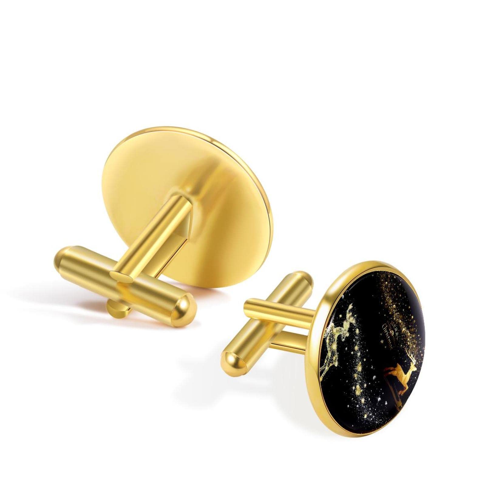Pine Cones, Cufflinks and Studs Set for Tuxedo Shirts Business Wedding (Multiple Colors2)