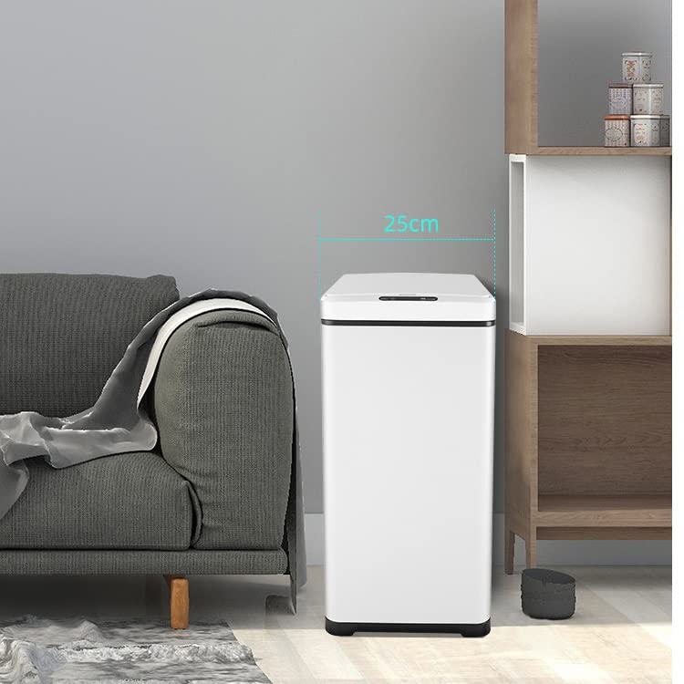 XBWEI Intelligent Induction Trash Can Large Size Commercial Home Hotel Office Lobby Airport Storage Waste Bins Smart Kitchen