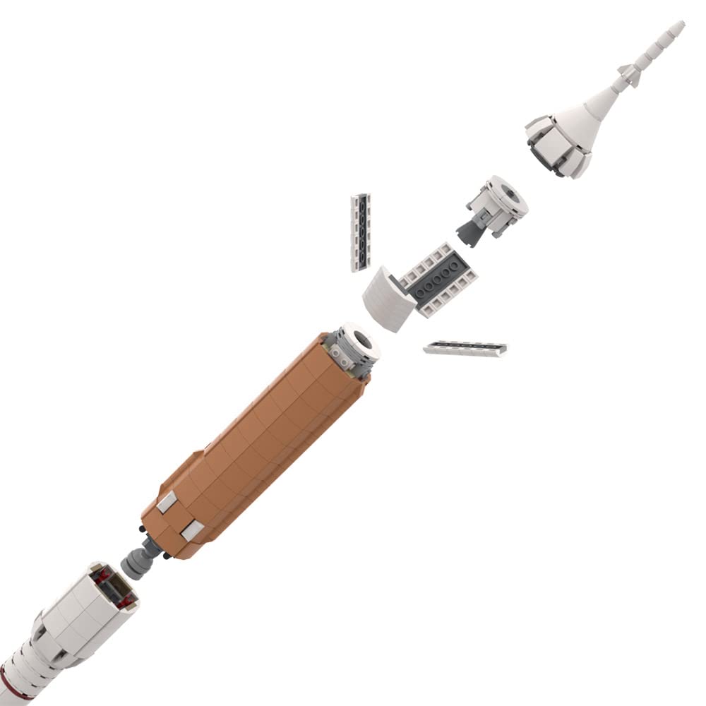 SLS Ares I Rocket Building Kit, Crew Launch Vehicle Ares I Building Set, Constellation Program Ares I Model Building Blocks Set, Outer Space Rocket for Kids Adults, NASA-Inspired Space Toy (516 PCS)