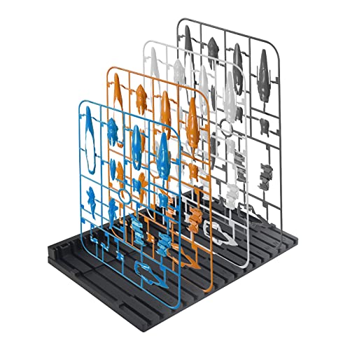 XINMEIWEN 2Pack Pieces Shelves Tool Stand Holder Model Production Tools Placement Rack Plastic Holder Container Organizer for Gundam Hobby Model Making Parts (29x18cm)