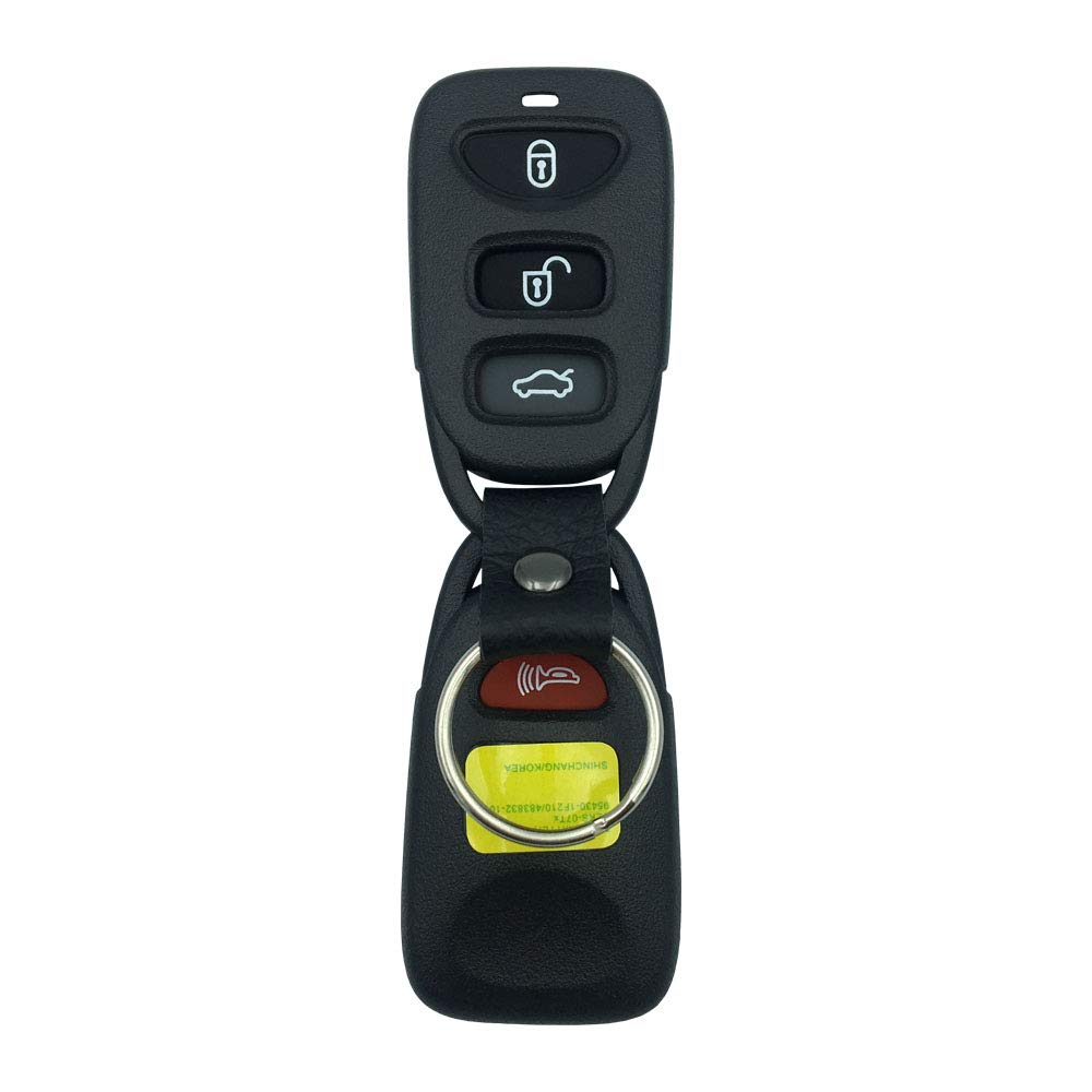 Keyless Entry Remote Key Fob Case with 4 Button Key Shell for Hyundai Elantra Sonata No Chips No Battery Holder