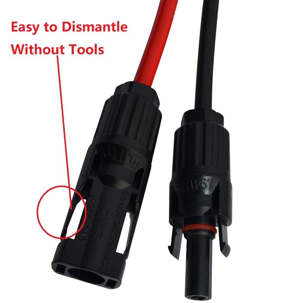 Solar Charge Cable Solar Connector to XT60 Adapter Connector Connect Solar Panel for Portable Power Station Solar Generator for Lipo Battery Pack EFDELTA Portable Power Station River 600 3M/9.84Ft