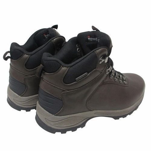 Khombu Men’s Waterproof Leather Hiking Boots (10) Brown
