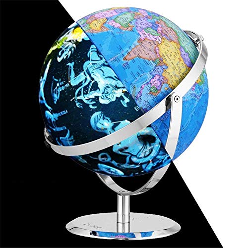 World Globe with Illuminated Constellations β 9" Light Up Globe for Kids & Adults β Interactive Earth Globe for Educational Toys, Home Office Ornaments