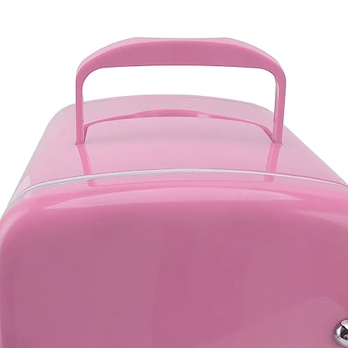 Mothinessto DC12V Cosmetic Makeup Mini Fridge AC100-240V 4L Quiet Skin Care Cooling Heating Office Refrigerator (US Plug)