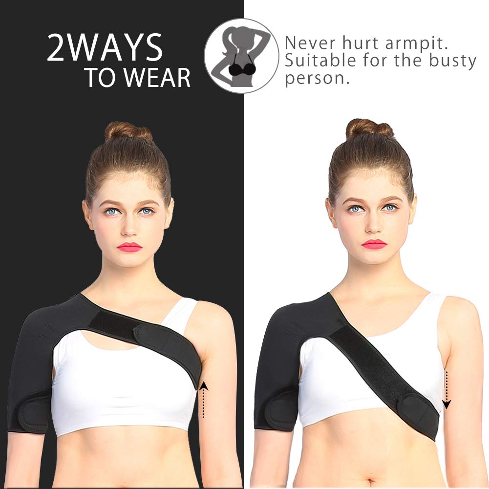 plplaaoo Adjustable Shoulder Rest Relieve Pressure Shoulder Brace Arm Injury Prevention Stabilizer Sleeve Wrap Shoulder Brace Aid,Shoulder Brace, for Dislocation Joint and Tear Pain