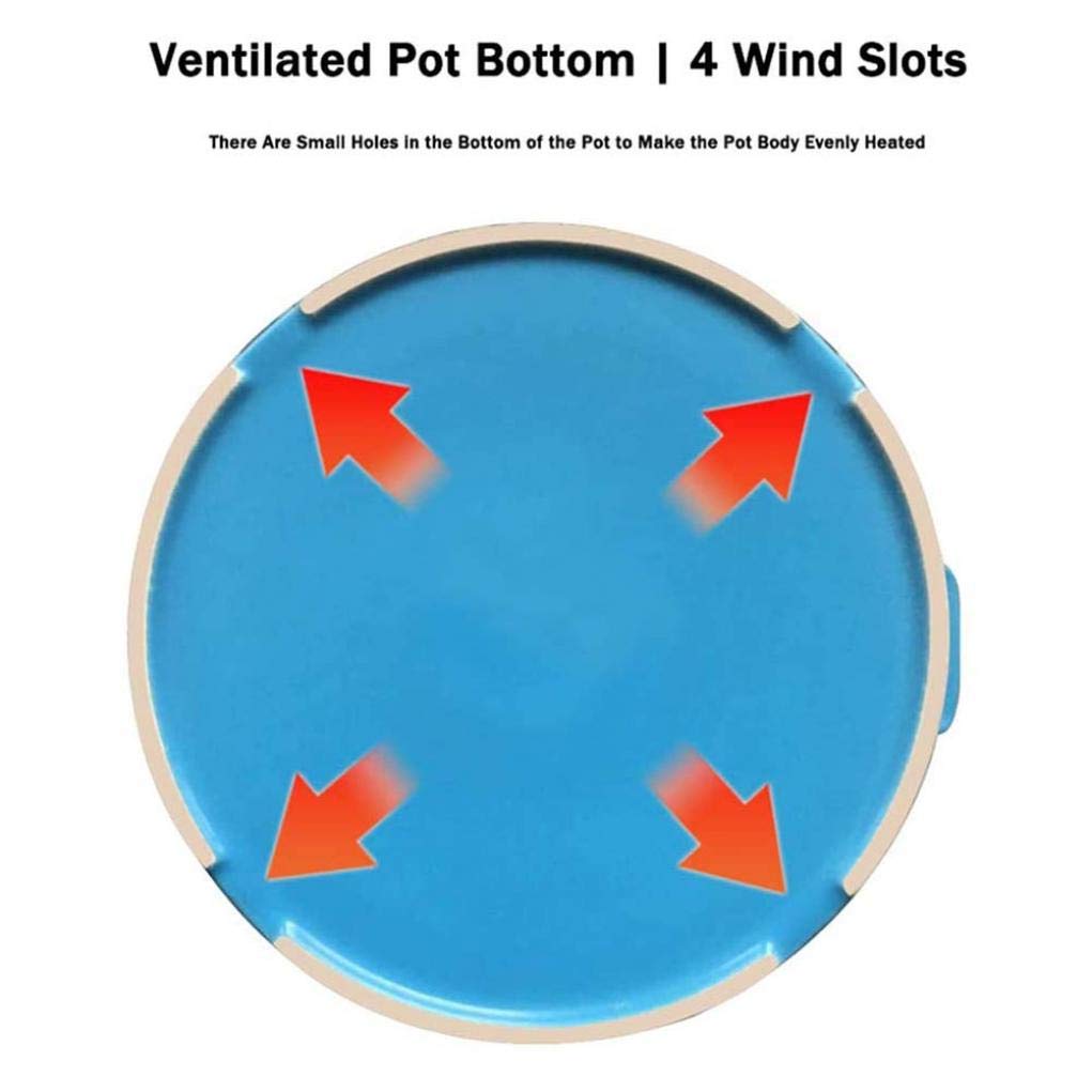 MYYINGBIN Blue Moroccan Tagine Ceramics Cooking Pot with Conical Cover Lead-Free Stewpot for Different Cooking Styles
