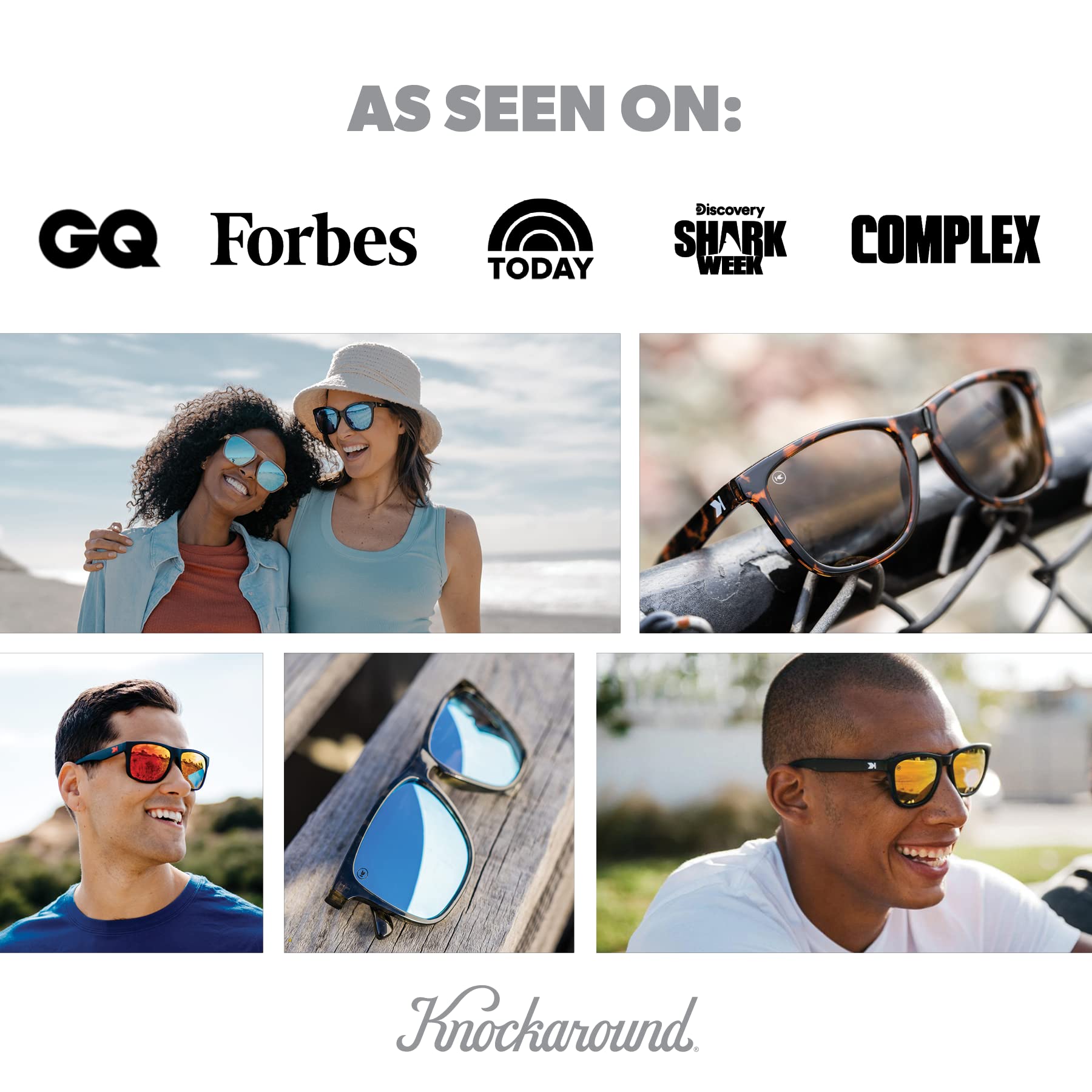 Knockaround Mary Janes Polarized Sunglasses for Women & Men - Impact Resistant Lenses & Full UV400 Protection, Matte Black on Black