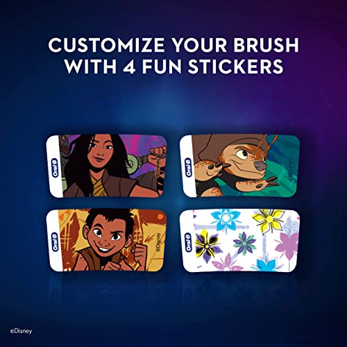 Oral-B Kids Electric Toothbrush Featuring Disney's Raya and The Last Dragon, for Kids 3+