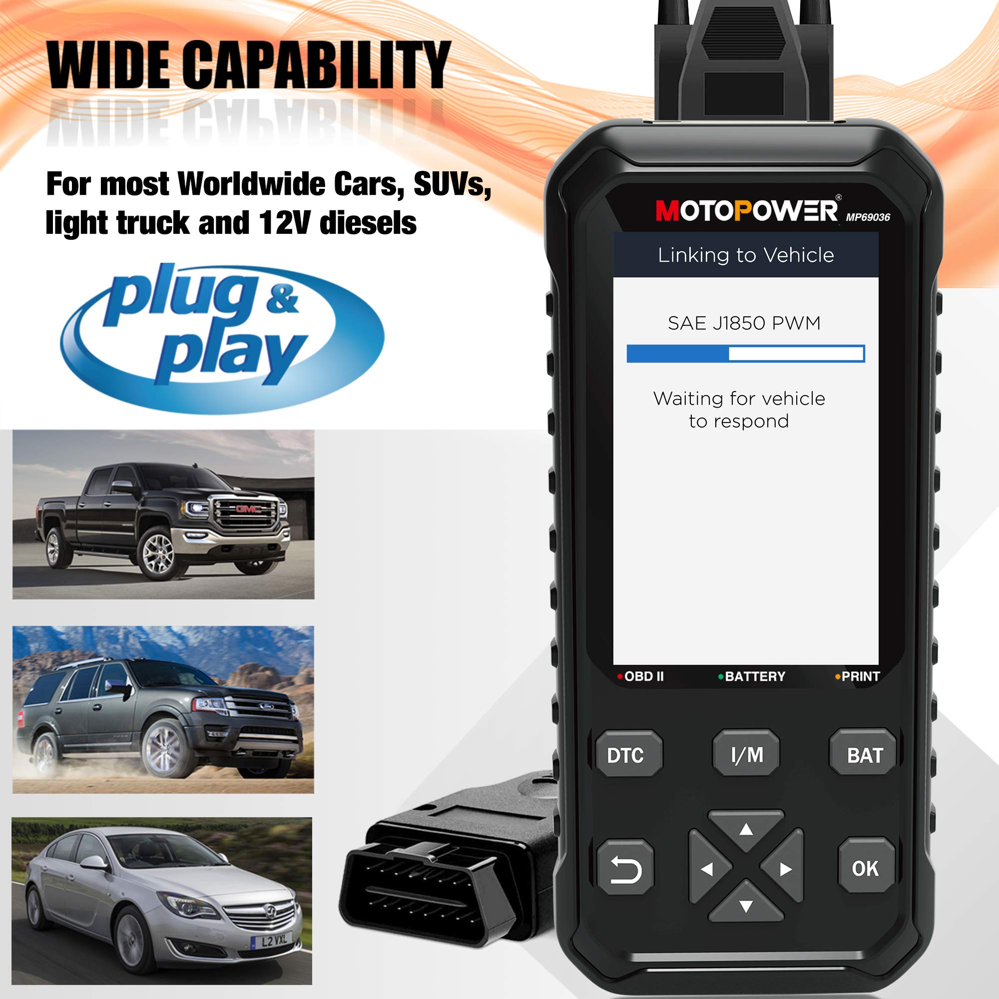 MOTOPOWER MP69035 OBD2 Code Reader (Black)