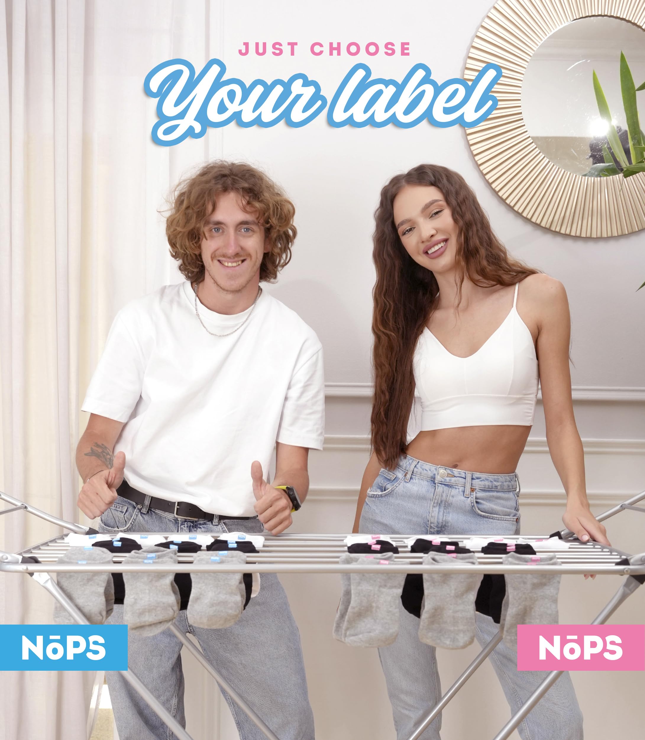 NOPS Cotton Ankle Socks – Low Cut Socks Short Athletic Casual Socks - Women-Men Unisex with DISTINCTIVE TAG (GB-M)