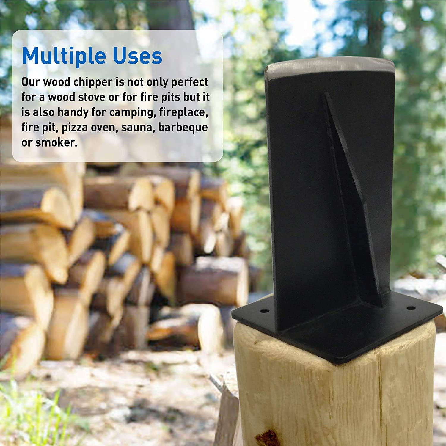 Kindling Jack Jr.- The Firewood Kindling Tool Wood Log Splitter Blade Wedge - Replaces Hand Axes