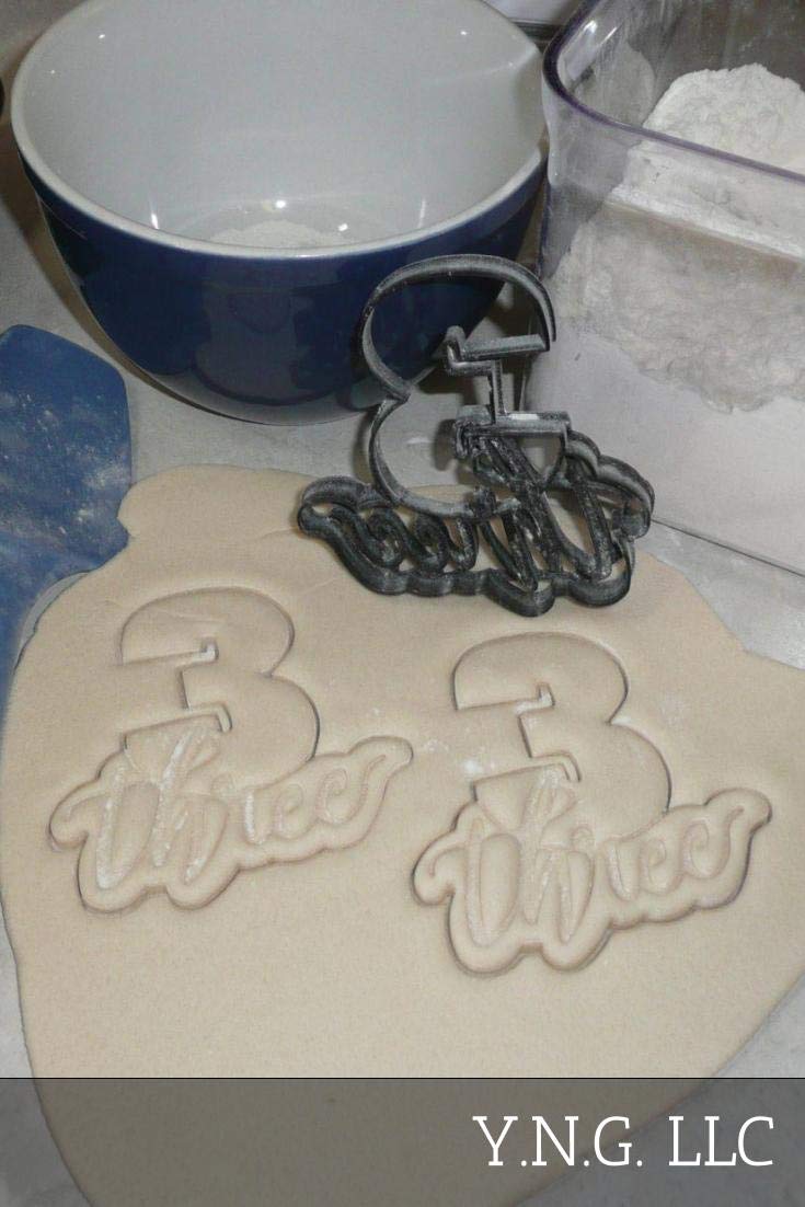 NUMBERS WITH WORDS 1 ONE THROUGH 10 TEN DETAILED NUMBERS SET OF 10 COOKIE CUTTERS MADE IN USA PR1157