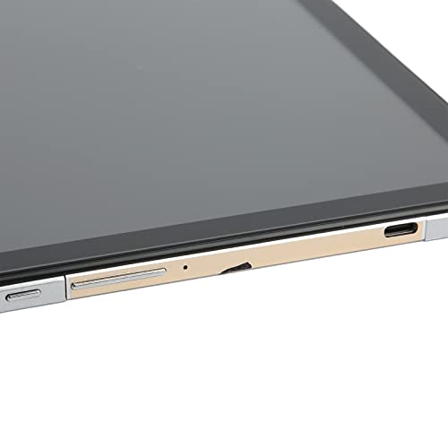 Sazao 5G Calling Tablet, 6GB 128GB 5G WiFi HD Tablet Gold for Home for 11 US Plug