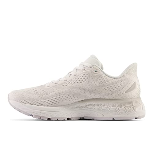New Balance Women's Fresh Foam X 880 V13, White/Light Silver Metallic/Quartz Grey