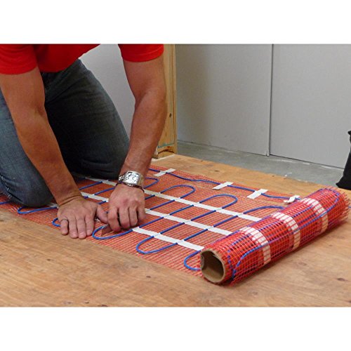 King Electric FCM2-40T 240-volt Electric in Floor Heating Mat 40 Square Feet with Stat