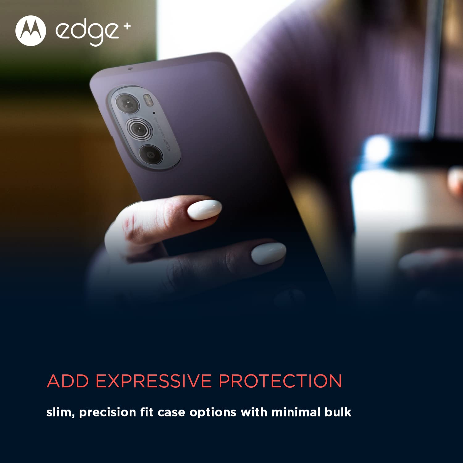 Motorola Edge+ (2022) Protective Case- Daybreak Light Purple Precision fit, Stylish Shock Absorbing Phone Cases [NOT for Edge+ 2020/Edge+ 2023, Edge 2021/Edge 5G UW 2021, & Edge 2022]