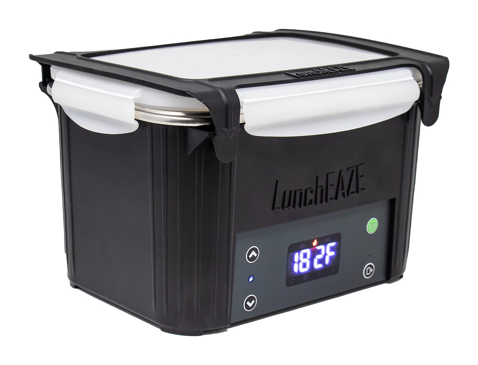 LunchEAZE Lite - Cordless, automatic, smart self heated electric lunch box, for jobsites, travel, office, or students