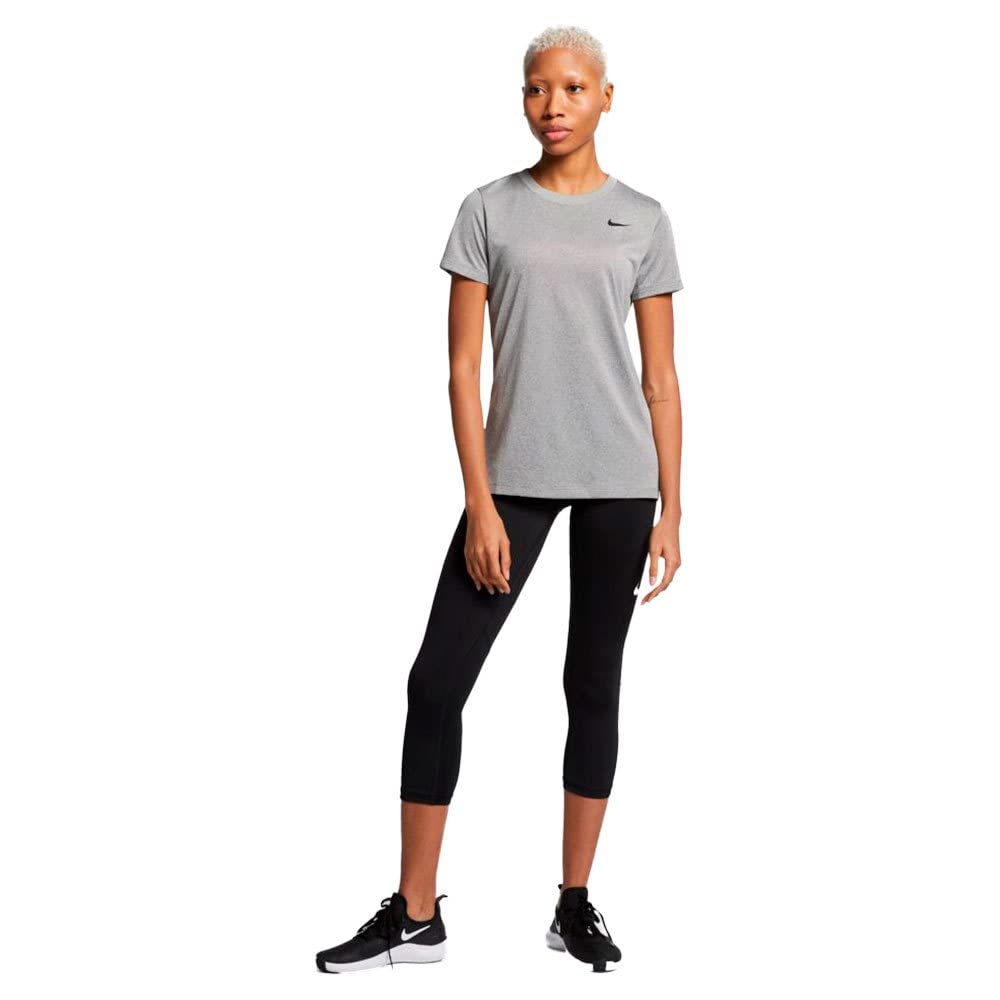 Nike Women's Legend Short Sleeve Shirt (as1, Alpha, x_l, Regular, Regular, Light Thistle/Black, X-Large)