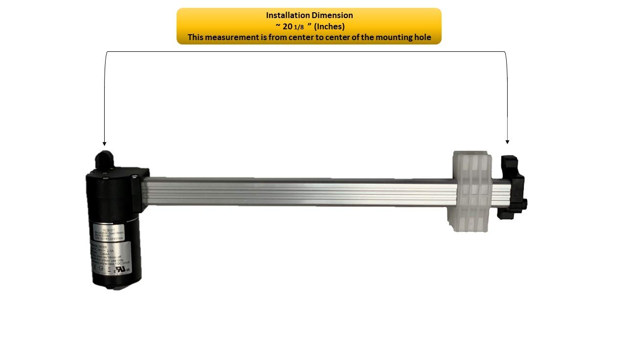 Mulin Power Recliner Motor Replacement with Cord, Model ML18-017 ML18D06 Linear Actuator for Sofa Lift Chair Couch Massage Seat Bed/Same as ML18-021 & ML18-034 & ML8-174, Aluminum