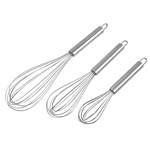 kitchen Wire Whip, Stainless Steel Spring Whisk, LightWeight Manual Mixers, Portable Cream Egg Beater, Anti Rust Spring Egg Whisk, Versatile Egg Mixing Tool, Durable Wire Whip for Cooking Whipping