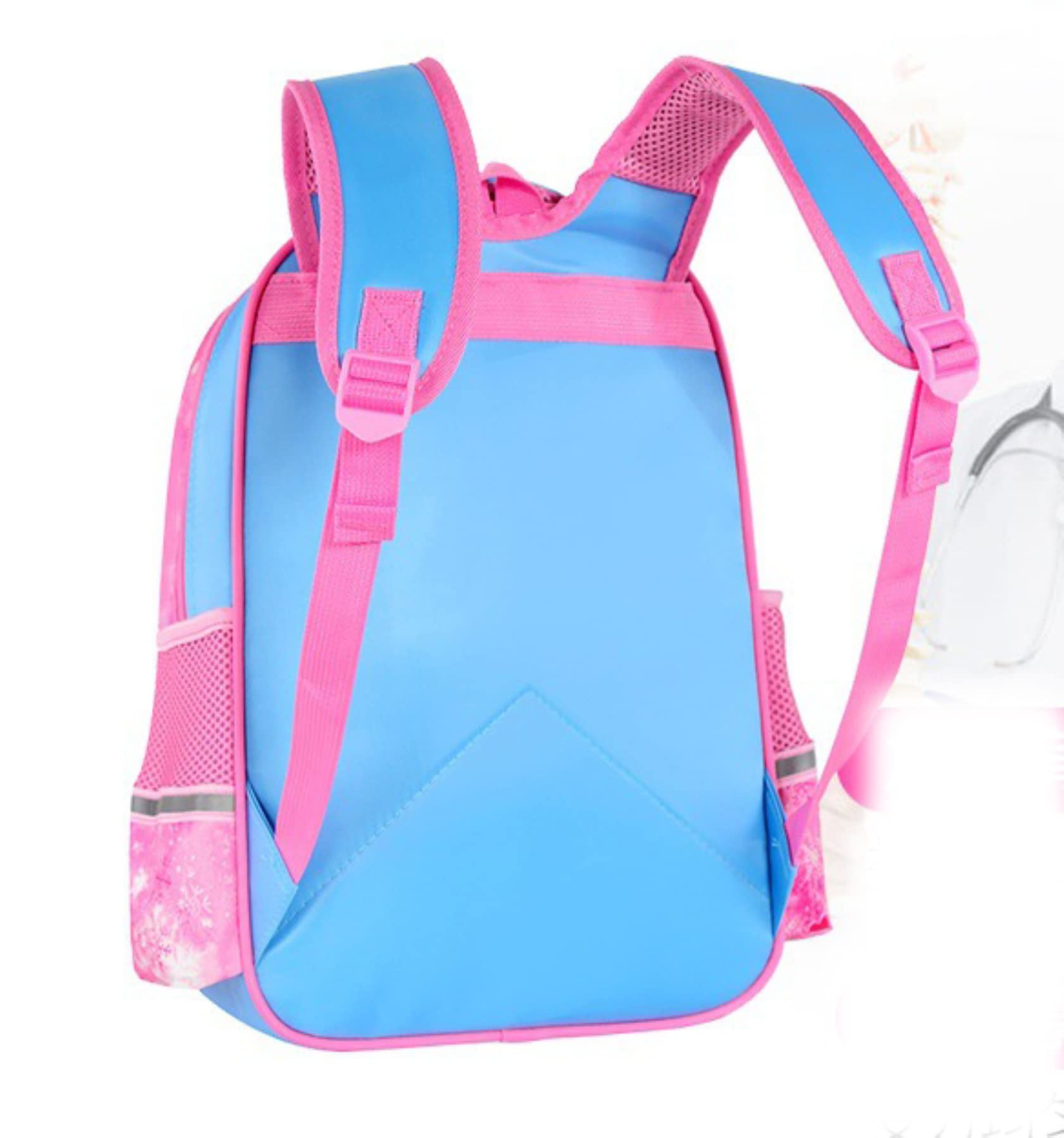 MJUNBOBU Kid Girls Backpack 16 Inch Anime Comic Cartoon School Daypack Children Kindergarten Primary School Backpack (Pink)