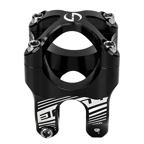 Pwshymi Handlebar Short Stem, Firmly Bike Stem High Strength Rust Proof Lightweight for Downhill Bikes for Road Bikes(Black)