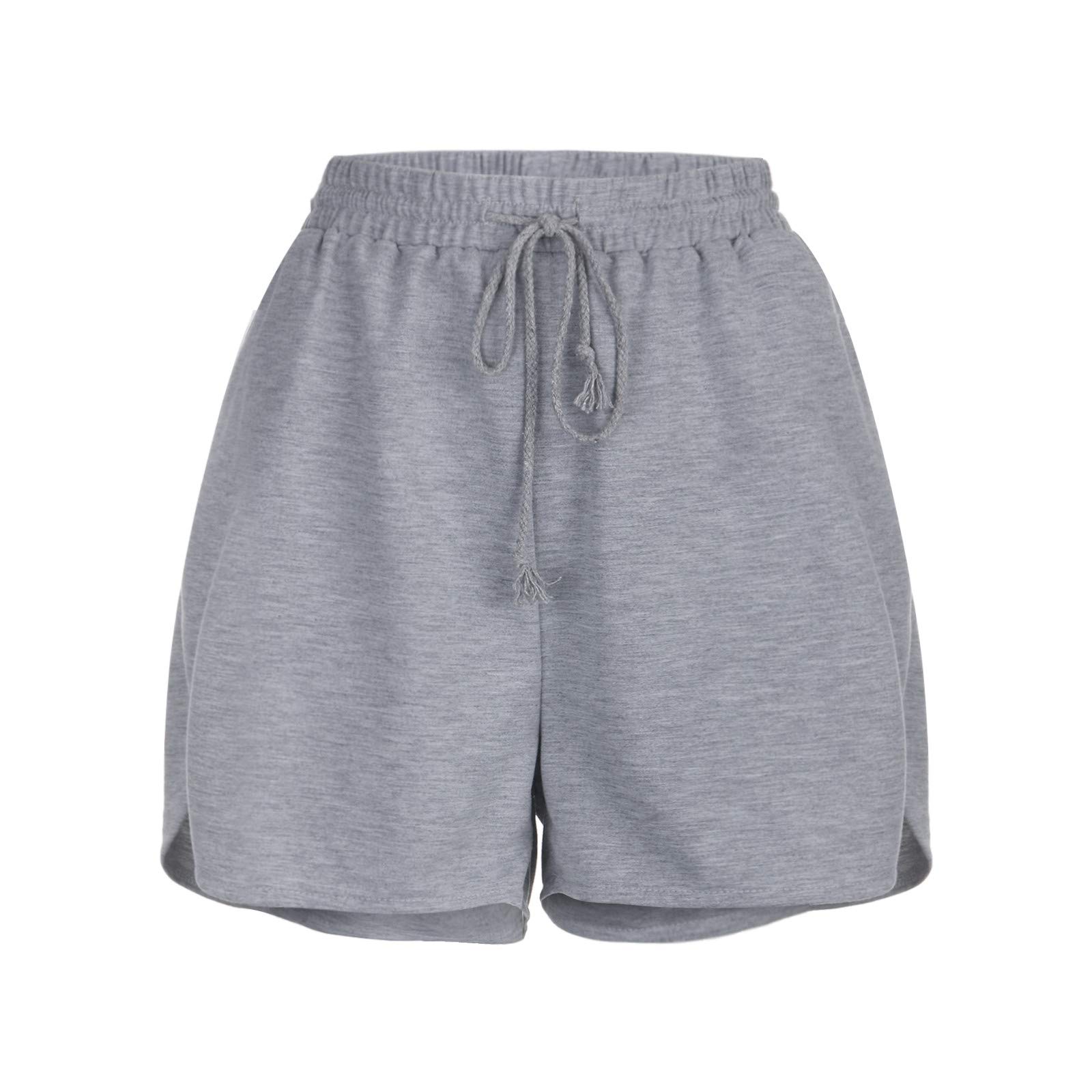 NC High Waist Shorts for Women Lounge Activewear Yoga Workout Casual Shorts, Womens Summer Elastic Pants with Pockets