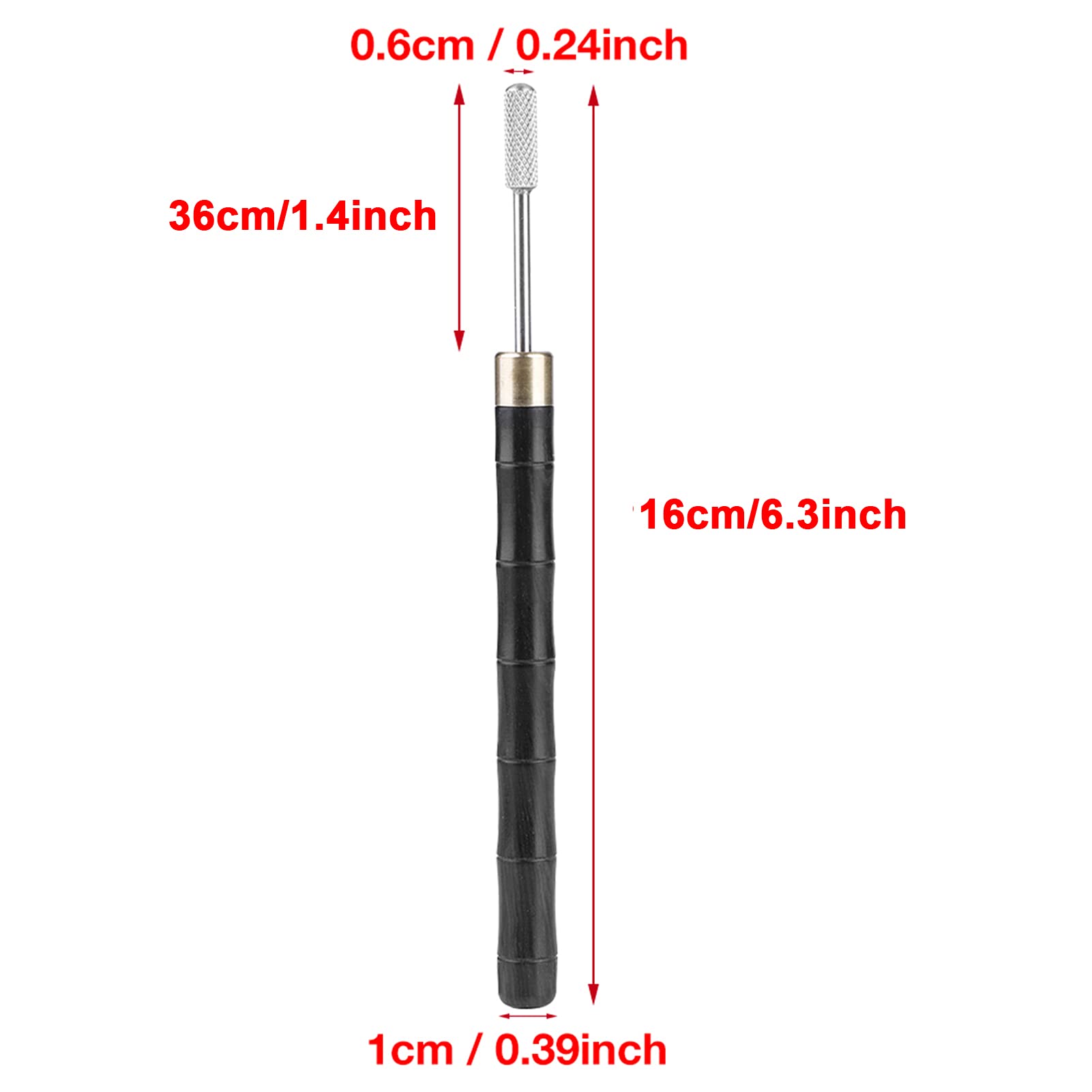 Leather Edge Dye Pen, Stainless Steel Top Edge Dye Roller with Sandalwood Handle Oil Pen Belt Finisher Leather DIY Craft