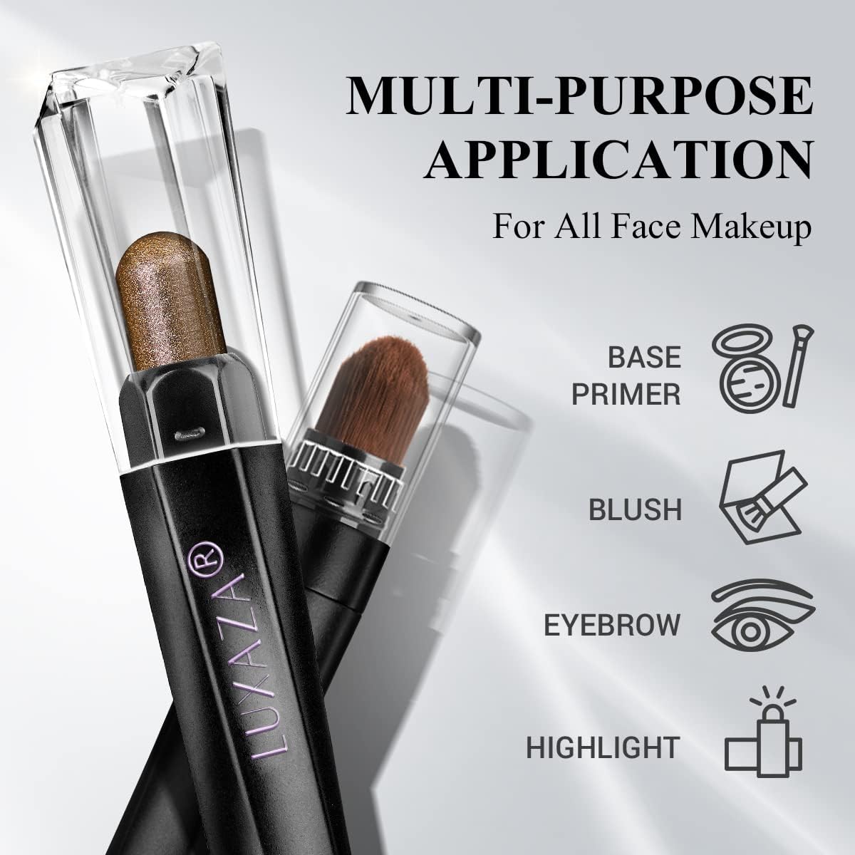 LUXAZA 6 PCS Olive Green Neutral Eyeshadow Stick Set, Cream Eye Shadow Pencil Makeup, Shimmer Matte Eye Pencil, Brightener Highlighter Eyeliner Crayon Make up - Fireflies Light