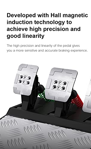 PXN PC Steering Wheel Force Feedback Racing wheel 270/900° Detachable Magnetic Pedals 6+1 Shifter Dual Paddle gaming steering wheel For PS4,PS3 Xbox One, Xbox Series X/S, PC (Windows 7/8/10/11)