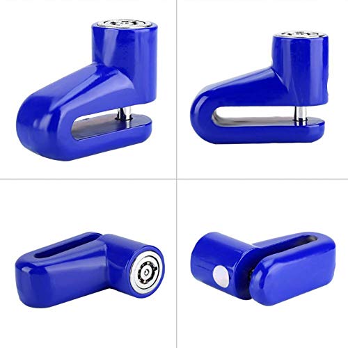 Motorcycle Disc Brake Lock, Anti-Theft Practical Brake Lock, Durable for Motorcycle General Purpose Professional Use Bike(Blue)