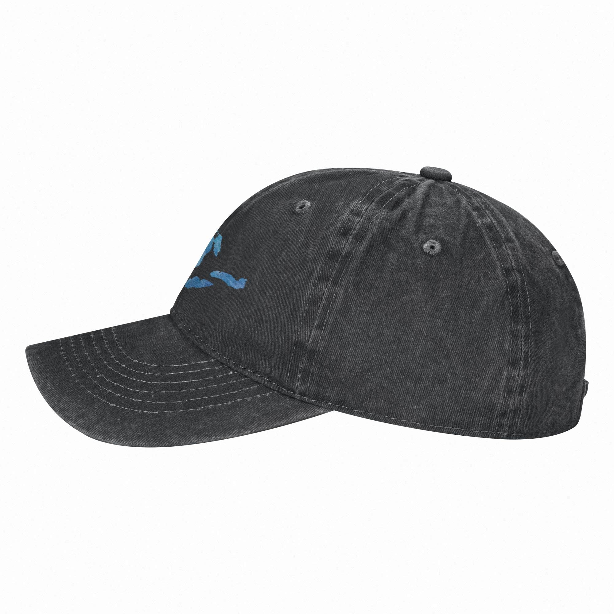 Michigan Great Lakes Unisex Fashion Washed Plain Baseball Cap Adjustable Classic Retro Cowboy Hat Dad Hat Trucker Hat Black